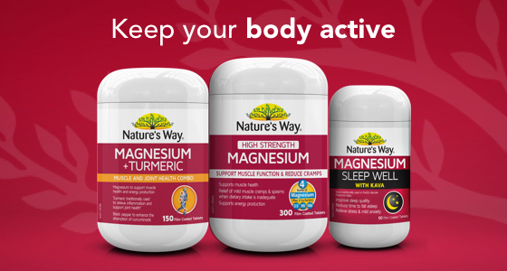 Buy Nature's Way Magnesium + Turmeric 150 Tablets New Formula Online at ...