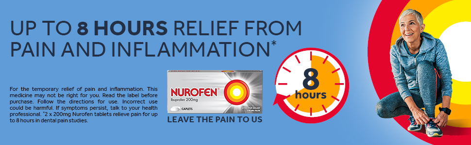 Buy Nurofen Ibuprofen Caplets Pain Relief 200mg 24 Pack online at ...